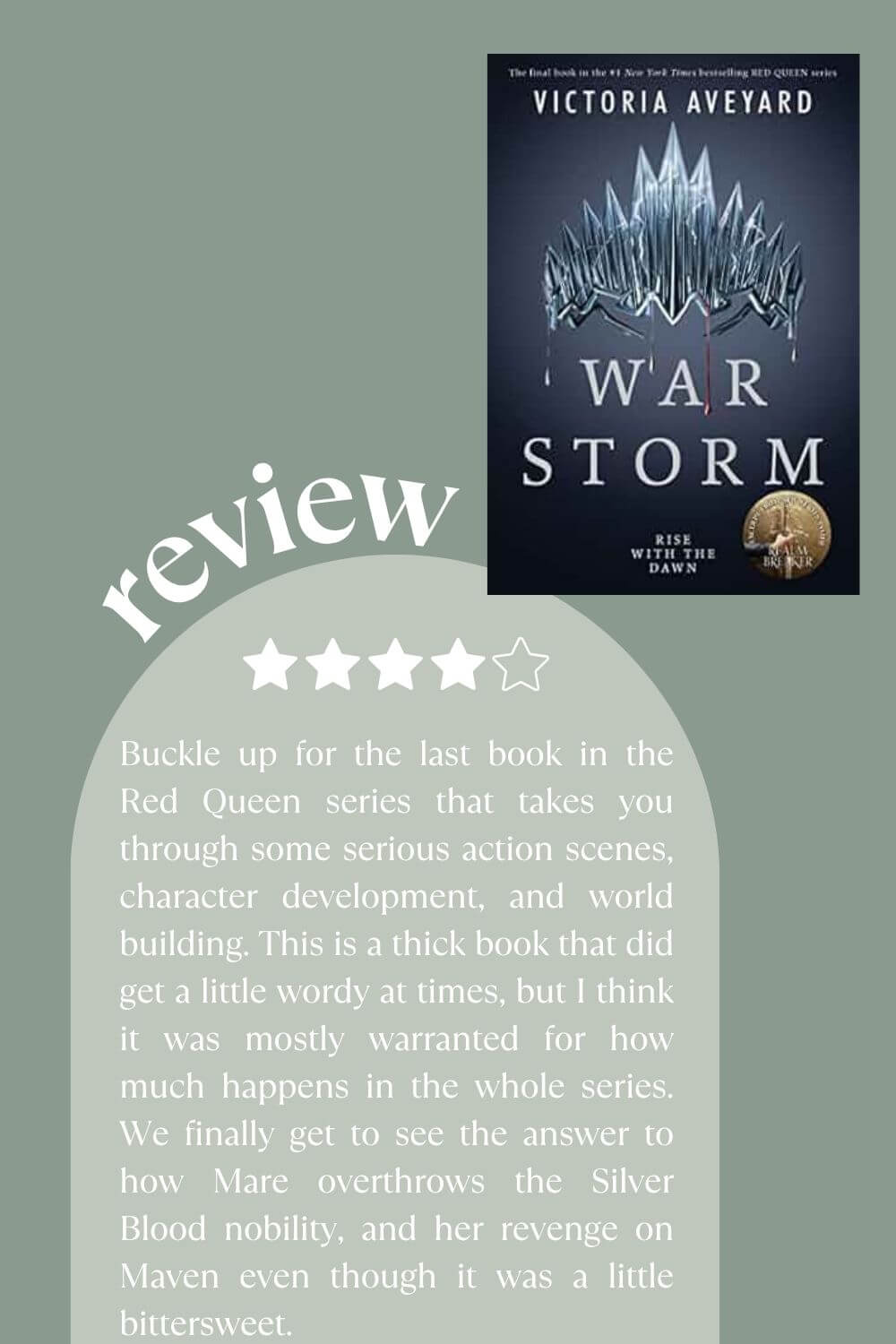 Book Summary of War Storm by Victoria Aveyard